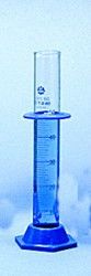 Science First Cylinder, Graduated, 50ml, W/blue Plastic Base