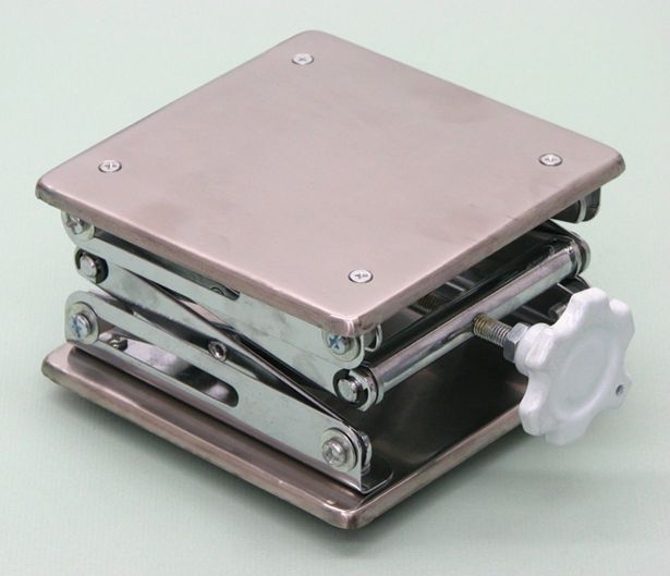 Science First Laboratory Jack, Stainless Steel, 6x6" Platform