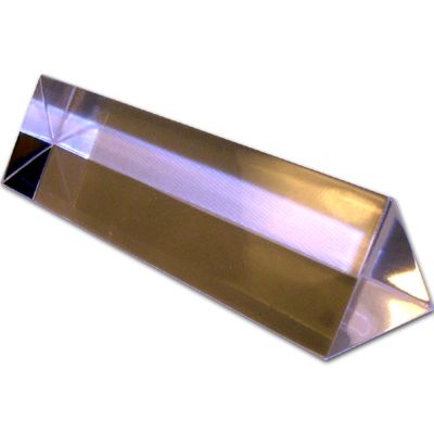 Science First Prism, Equilateral Acrylic, 25mm x 75mm.