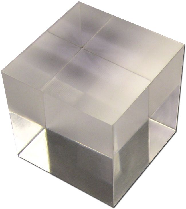 Science First Acrylic Refraction Cube 1".