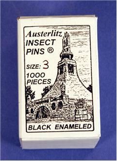 Science First Insect Pins, Black Steel, Size 3 (CL)(NR)