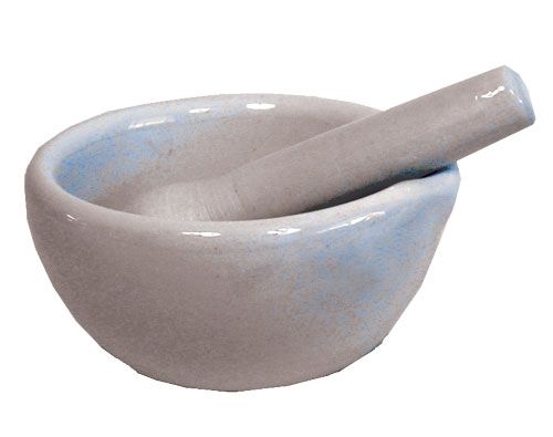 Science First Mortar And Pestle Porcelain. 100mm Diameter.