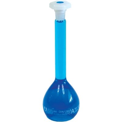 Science First Glass Volumetric Flask, Plastic Stopper, 2000mL.